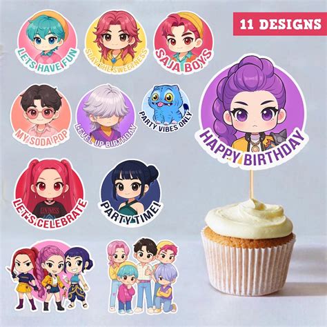 Cake Toppers De Las Guerreras Kpop Etsy España