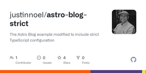 Github Justinnoelastro Blog Strict The Astro Blog Example Modified To Include Strict