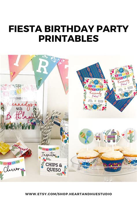Fiesta Theme Party Fiesta Party Ideas Fiesta Party Printables Editable Fiesta Template
