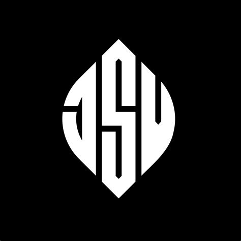 Jsv Circle Letter Logo Design With Circle And Ellipse Shape Jsv Ellipse Letters With