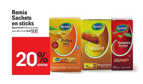 Remia Sachets En Sticks Aanbieding Bij De Kweker 1foldersnl