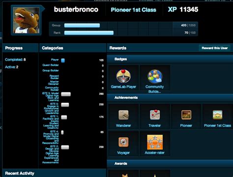 3d Gamelab Quest Based Learning And Badges Devpost