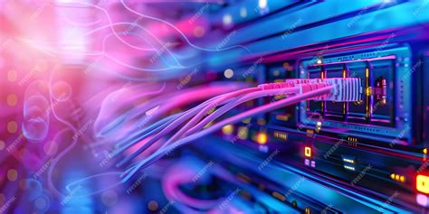 Premium Photo Creating A 3d Visualization Of A Network Switch With Ethernet Cables In A Data Premium Photo Creating A 3d Visualization Of A Network Switch With Ethernet Cables In A Data