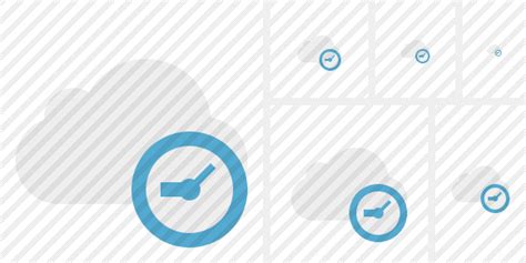 Cloud Clock Icon Flat Professional Stock Icon And Free Sets Awicons Com