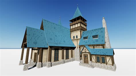 Medieval Town Hall Concept Art