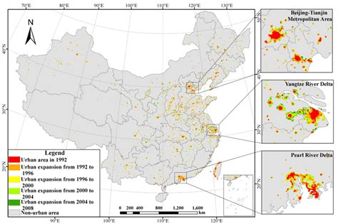 The Dynamics Of Urban Expansion In China Derived From The Dmsp Ols Download Scientific Diagram
