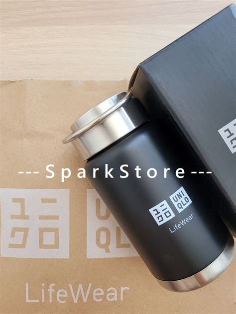 Uniqlo Termos Air Tumbler Flask Limited Edition Hitam Kitchen Appliances Di Carousell