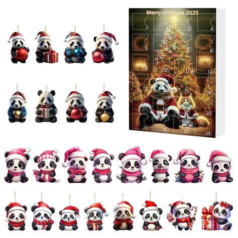 Happini 2025 Year Countdown Advent Calendar Set With Cute Panda Mystery