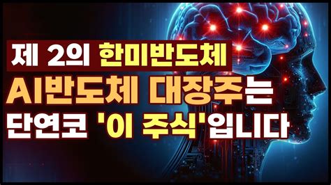 주식 제 2의 한미반도체 Ai반도체 대장주는 단연코 이 주식입니다 Ai반도체 반도체 관련주 유리기판 관련주 Youtube