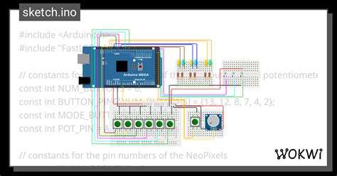 Mega Lights Wokwi Esp32 Stm32 Arduino Simulator