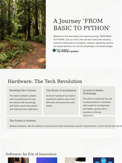A Journey From Basic To Python 1 Pdf Automation Operating System