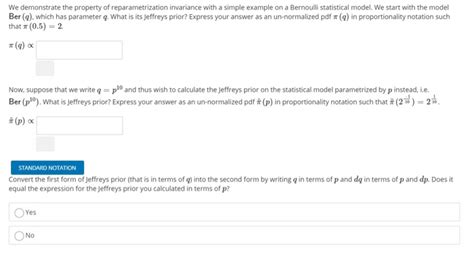 Solved We Demonstrate The Property Of Reparametrization