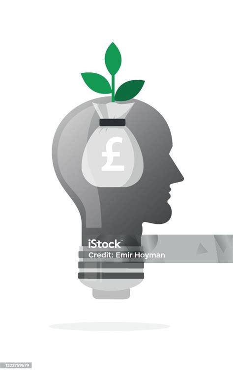 파운드 통화 기호는 아이디어로 생각하는 것을 상징하기 위해 전구의 형태로 나타납니다 벡터 기반 도면 0명에 대한 스톡 벡터 아트 및 기타 이미지 Istock