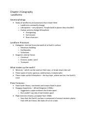 Chapter Geography Notes Pdf Chapter Geography Landforms Geomorphology Study Of Landforms