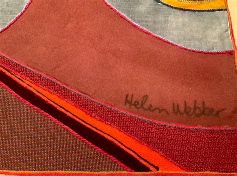 Fabric Collage Wall Tapestry Designed And Hand Made By Helen Webber For