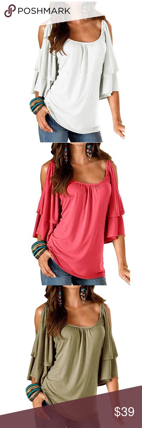 Women Summer Cold Shoulder Stretch Blouse Beautiful Women Cold Shoulder