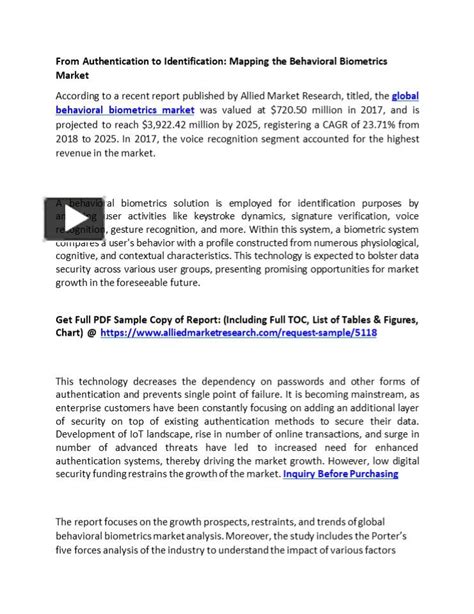 From Authentication To Identification Mapping The Behavioral