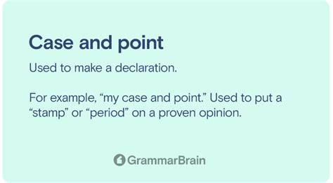 Case And Point Meaning Origin Grammar Examples Grammarbrain