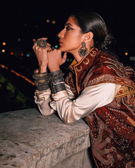 Divya Saini In Silver Jewellery Sangeeta Boochra