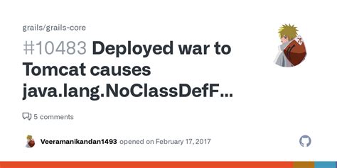 Deployed War To Tomcat Causes Javalangnoclassdeffounderror Orgslf4jloggerfactory · Issue