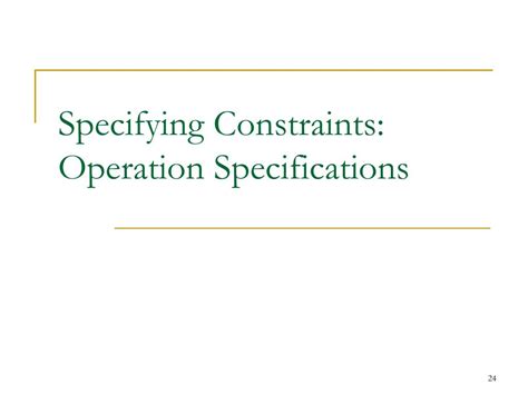 Ppt The Object Constraint Language Expressing Constraints In The Uml Powerpoint Presentation