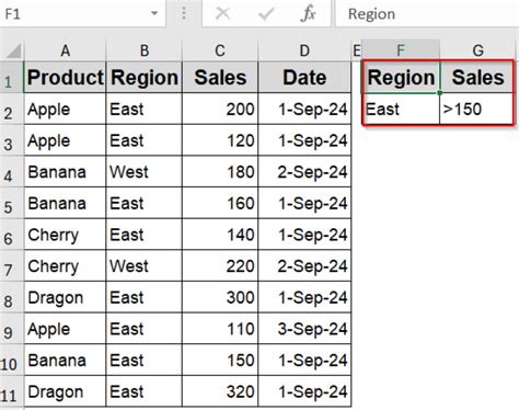 How To Use Advanced Filter With Multiple Criteria In Excel Excel Insider