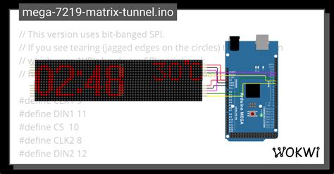 Mega 7219 Matrix O Copy Wokwi Esp32 Stm32 Arduino Simulator