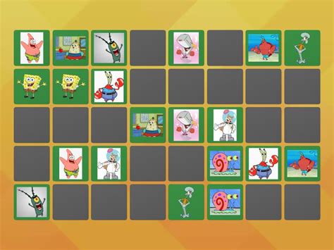 For The Spongebob Fans Matching Pairs