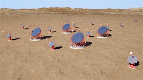 Artists Impression Of The Final Constructed Cherenkov Telescope Array Download Scientific