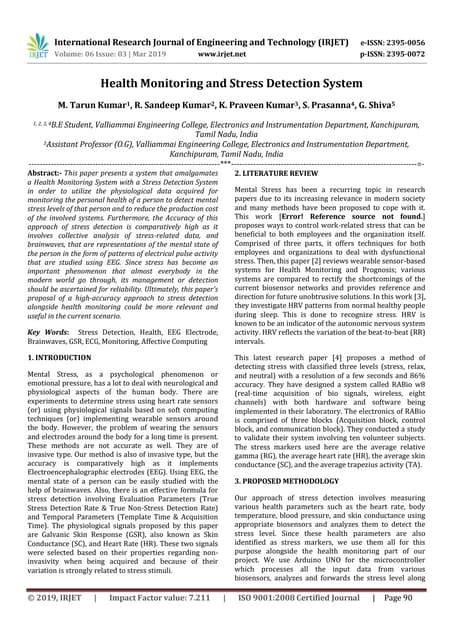 Stress Detection Using Machine Learning Pdf