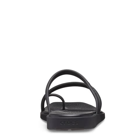 Black Crocs Womens Miami Toe Loop Sandal Rack Room Shoes