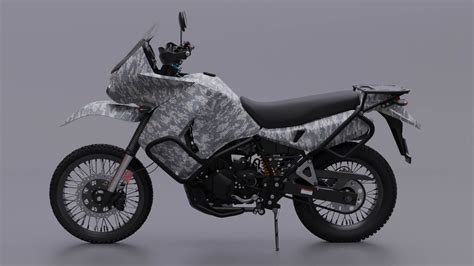 Kawasaki Klr 650 2009 Digital Cammo 3d Model By Luisbcompany