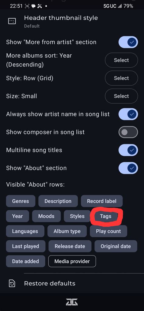 Album And Artist Tags Support Symfonium Support