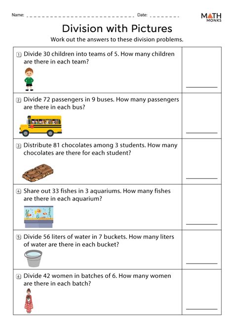 Division Worksheets Grade 3
