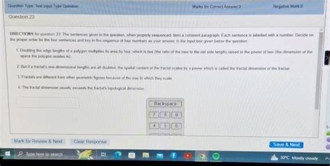 Duestion Type Teat Input Type Question Marks StudyX