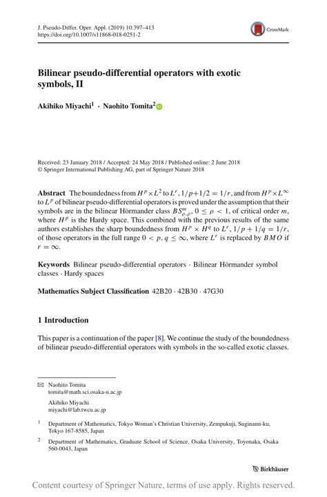 bilinear pseudo differential operators with exotic symbols ii