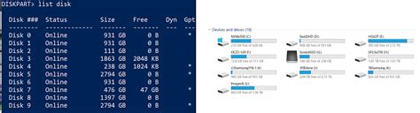 partition size mismatch between windows disk explorer and diskpart