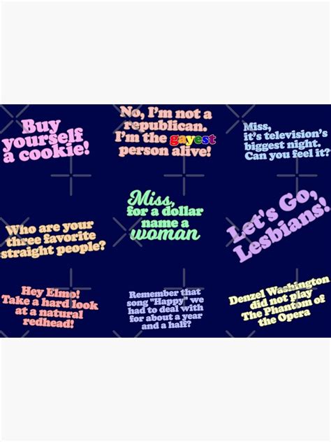 Billy Eichner Quotes Sticker Pack Poster For Sale By Frlipe Redbubble