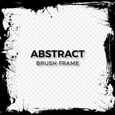 Brush Splatter Vector Design Images Creative Abstract Brush Splatter Frame Illustration