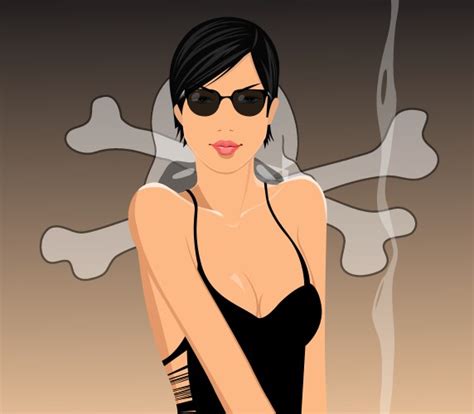 Girl Sexy Skull Vector Images Over 590