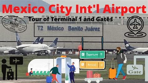 Benito Juarez Intl Airport Mex Mexico City Arriving And Walking