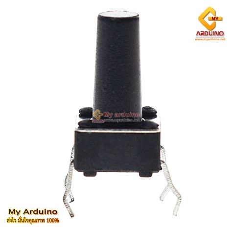 ไมโครสวิตช์กดติดปล่อยดับ 4ขา 6x6x11mm Micro Switch Button จำนวน 5 ชิ้น