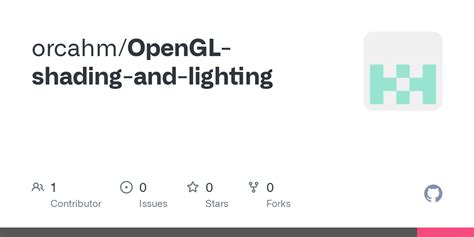 Github Orcahm Opengl Shading And Lighting