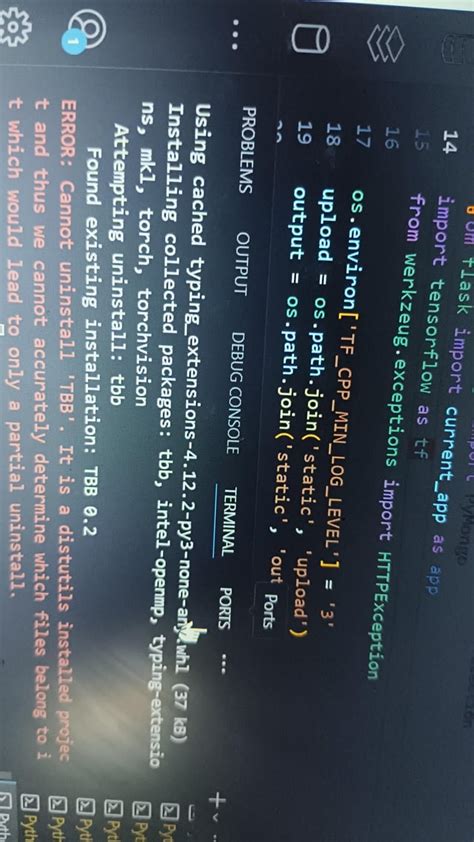Cannot Install Pytorch And Torchvision In Vs Code Tbb Cannot Be