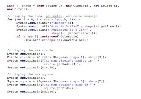 Solved Abstract Classes And Interfaces This Lab Project Is Chegg Com