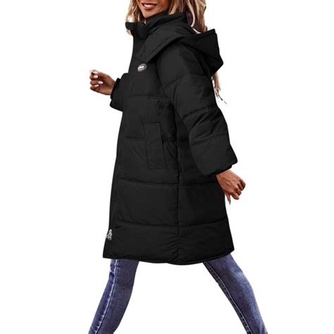 Audhol Winter Coats For Women Women Casual Solid Coat Down Cotton