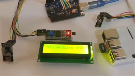 Wireless Rf Communication Between Raspberry Pi And Arduino Uno Using Nrf24l01 Module Youtube