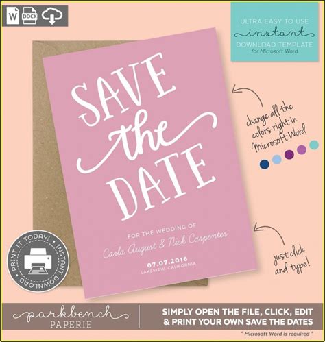 Save The Date Flyer Template