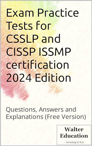 Lelivros Exam Practice Tests For Csslp And Cissp Issmp Certification Isc Edition