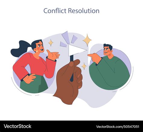 Conflict Resolution Concept Royalty Free Vector Image